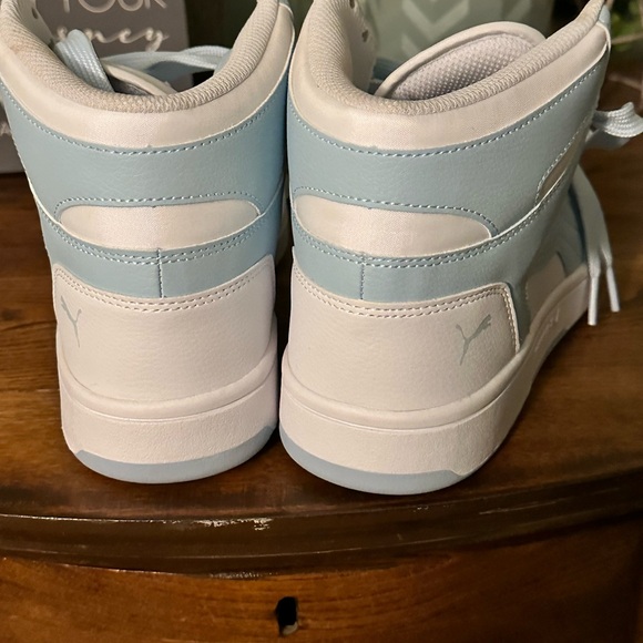 Puma | Shoes | New Puma Light Blue High Top Tennis Shoes 85 | Poshmark
